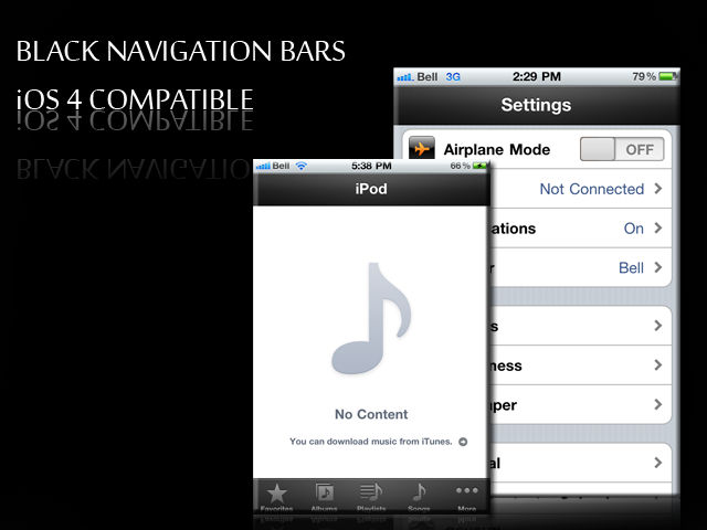 Black Navigation Bars Ios 4 By Pauloruberto On Deviantart 