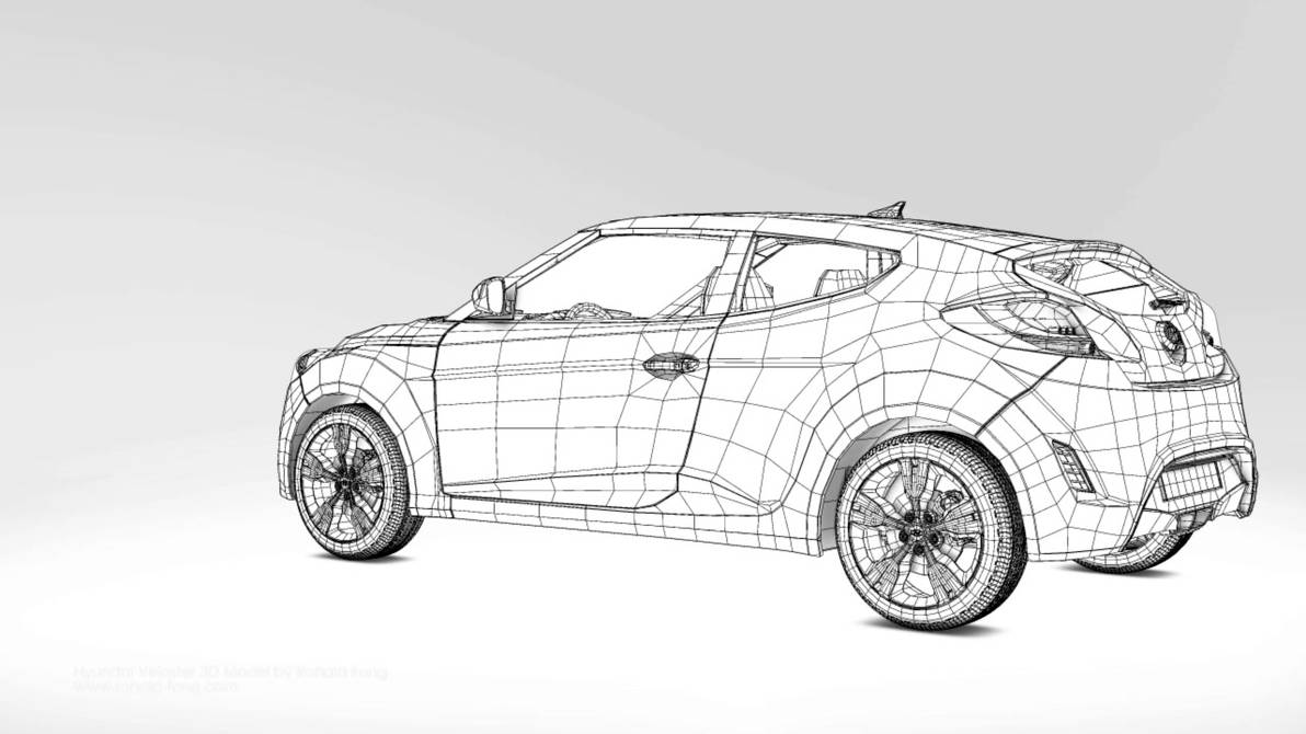 Hyundai Veloster 2012 3D Model by minifong on DeviantArt