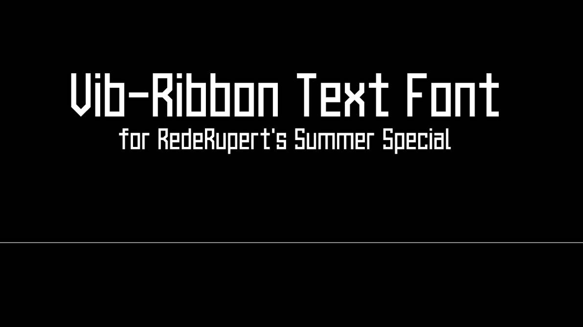 Vib-Ribbon Text Font Remake by PuzzlyPiece on DeviantArt