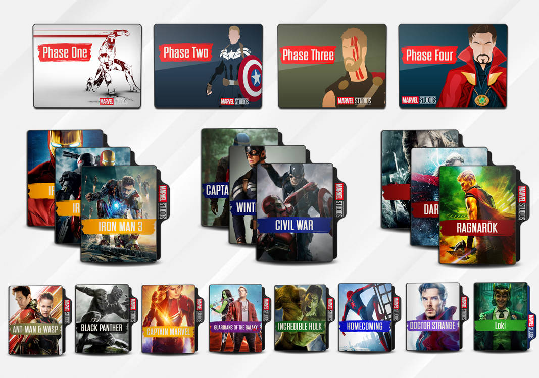 Marvel Cinematic Universe Folder Icon Collection by Draconoss on DeviantArt