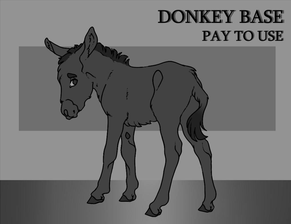 [P2U] Donkey BASE by Sweet-Suggar on DeviantArt