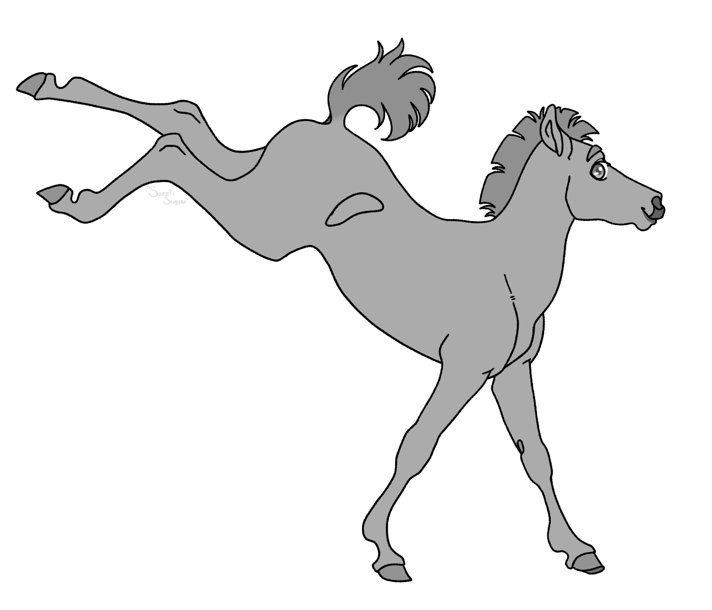 F2U Kicking foal BASE by Sweet-Suggar on DeviantArt