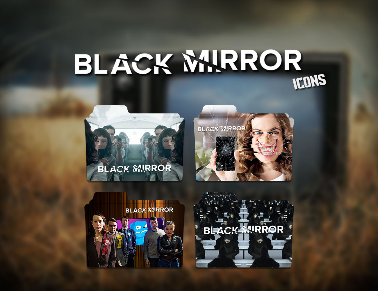 Black Mirror Folder Icon by Eanzito on DeviantArt