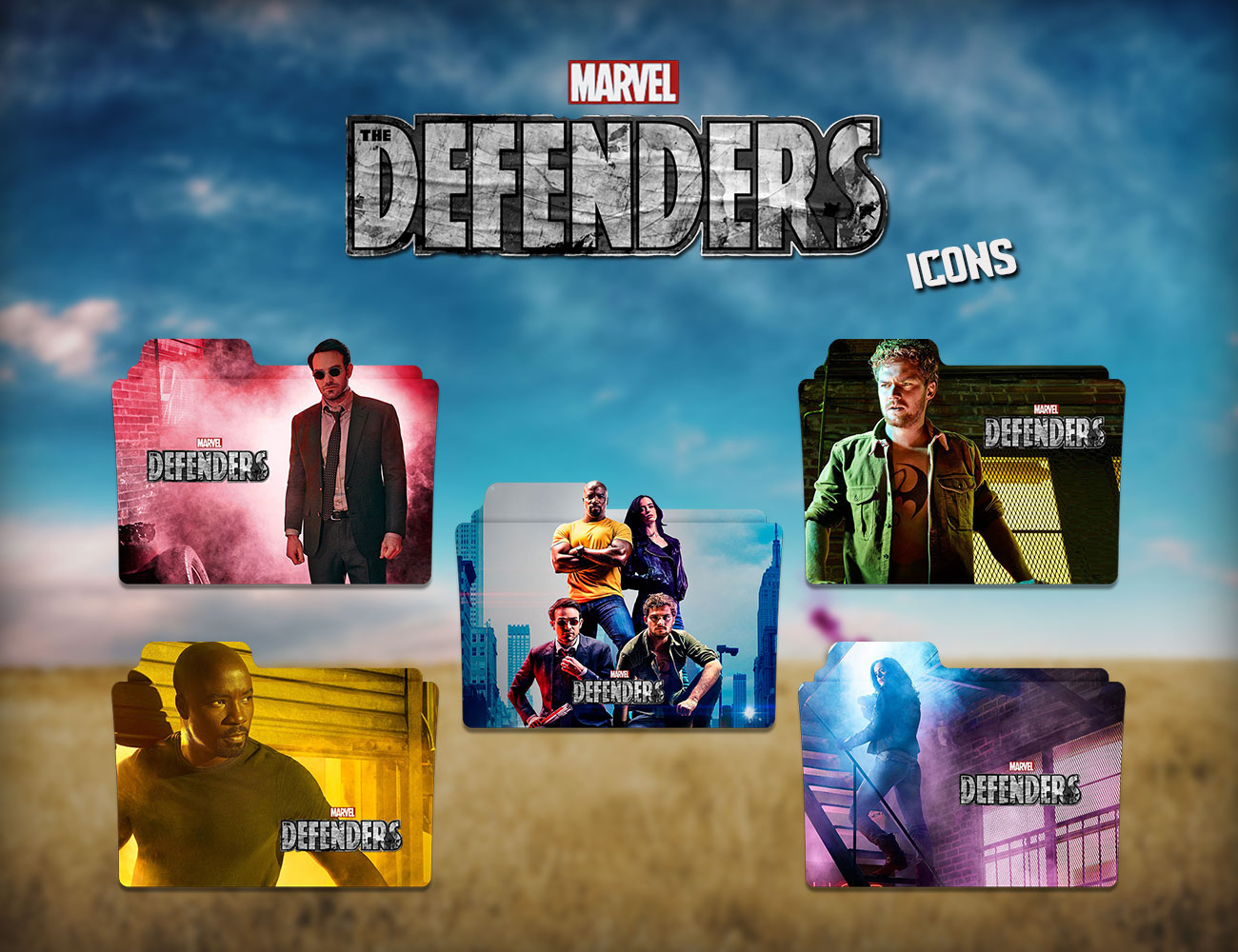 Marvel's The Defenders Folder Icon by Eanzito on DeviantArt