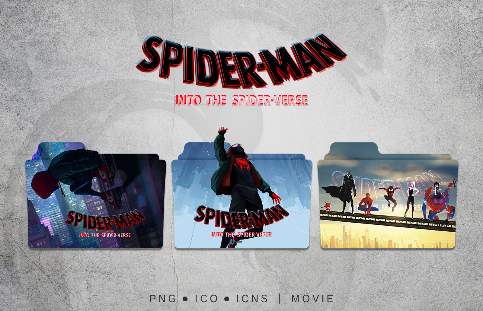 Spider-Man Into the Spider-Verse Folder Icon by Eanzito on DeviantArt