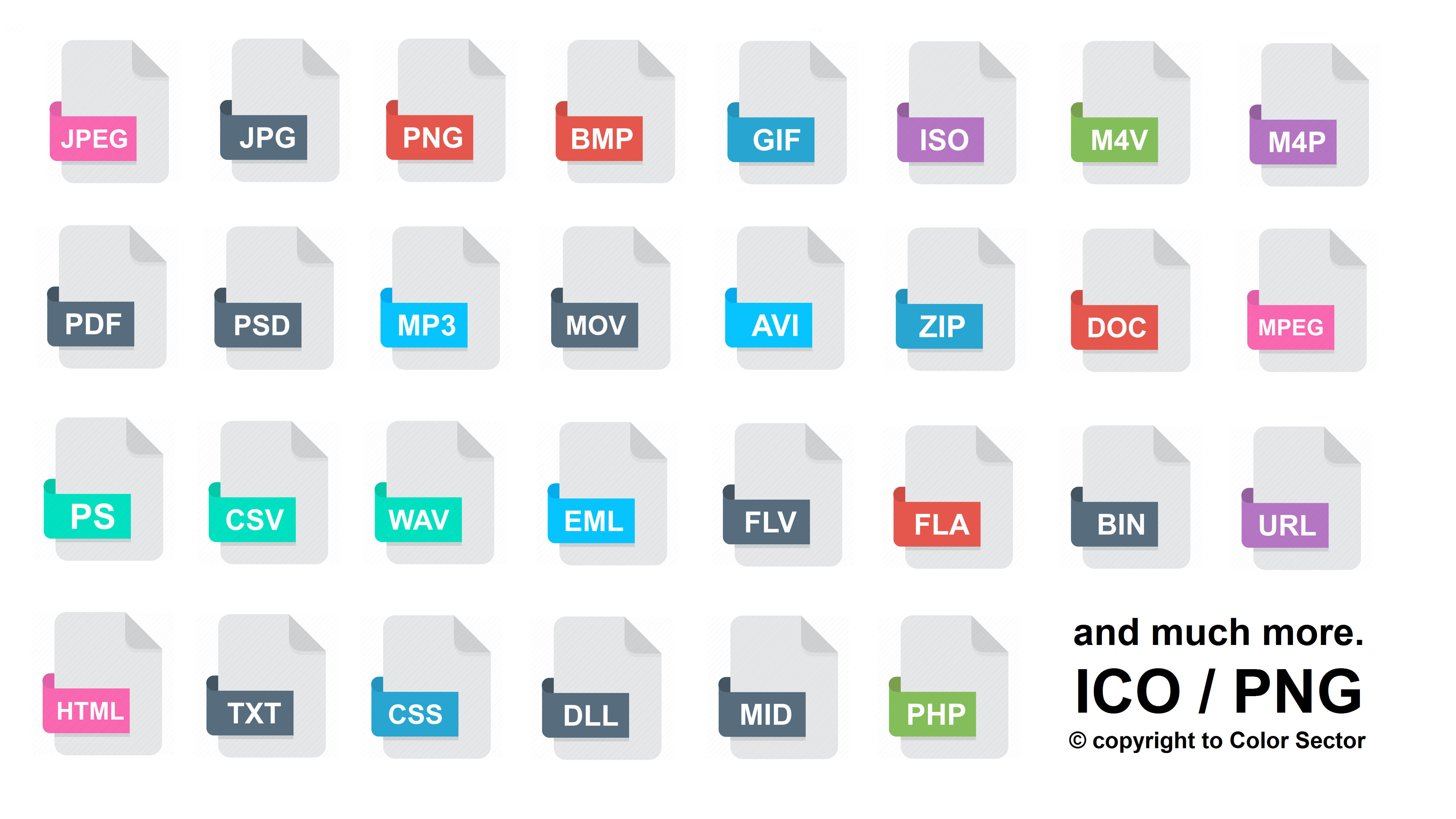 Flat Vector icons by ColorSector on DeviantArt