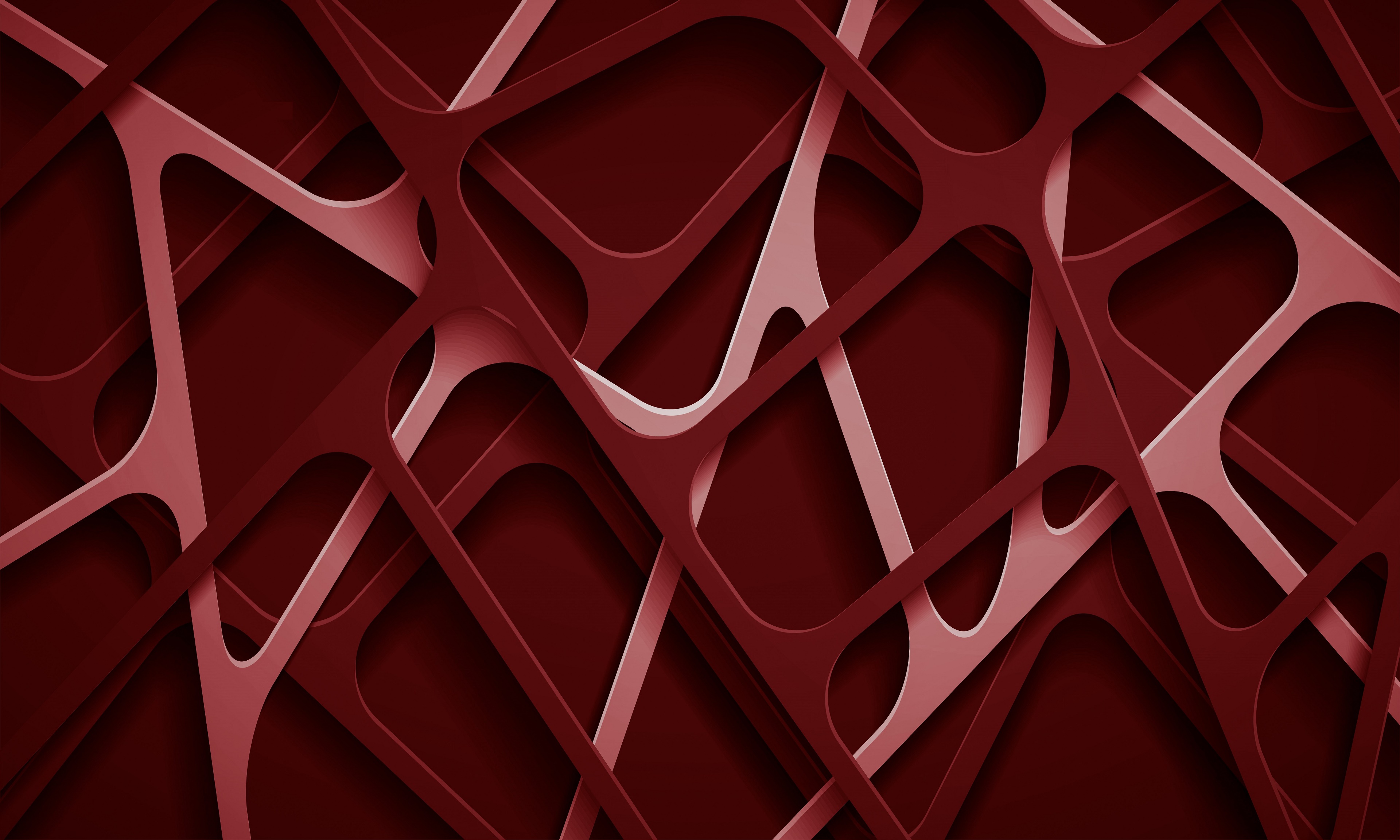 Red Paper Cut Shapes - Version III by ColorSector on DeviantArt