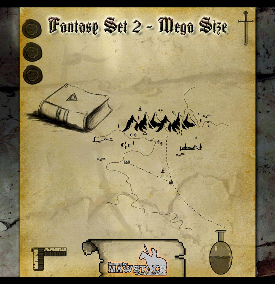 Fantasy Set 2 Mega Pack by mawstock on DeviantArt