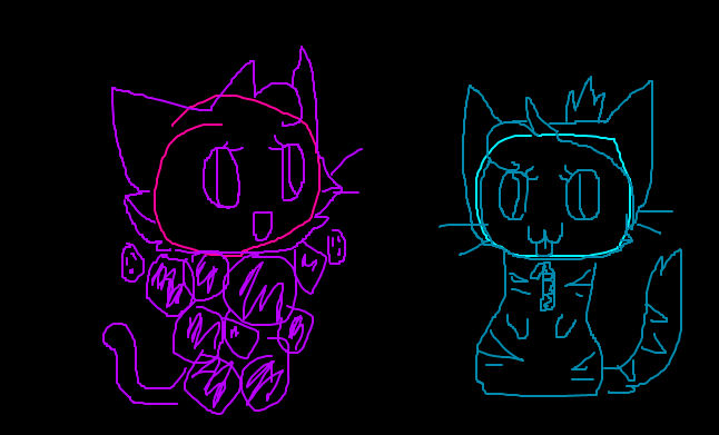 Kitty Kitty and Grape Kitty by MoonshineKit on DeviantArt