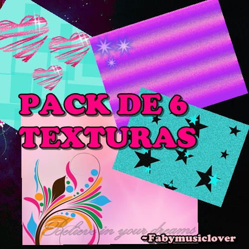 Pack de 6 Texturas. by Fabymusiclover on DeviantArt