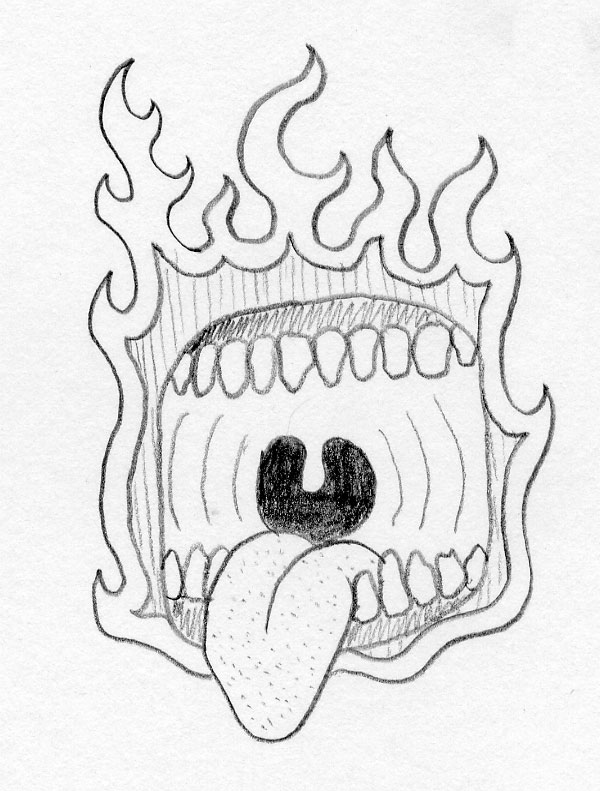 Flaming mouth by ArcboundAkuma on DeviantArt