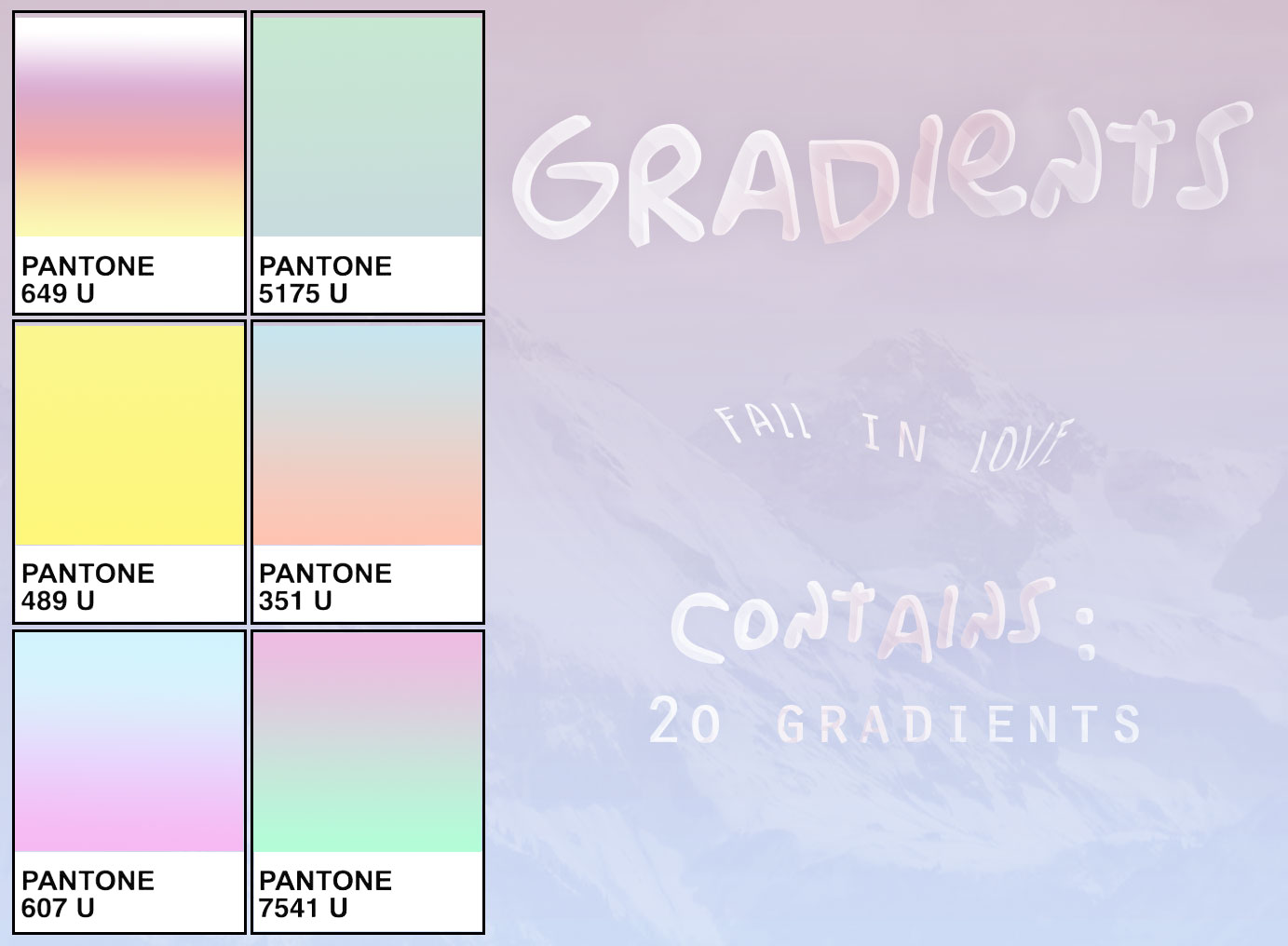 Gradients + FALL IN LOVE + by kiweeresxources on DeviantArt