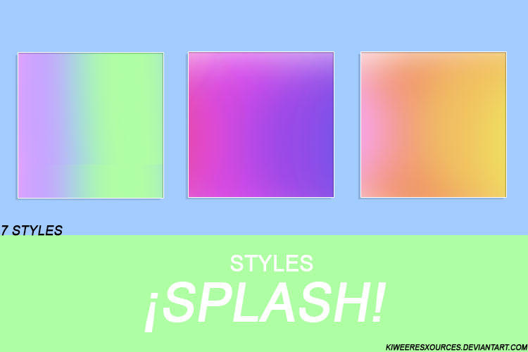 + SPLASH STYLES + by kiweeresxources on DeviantArt