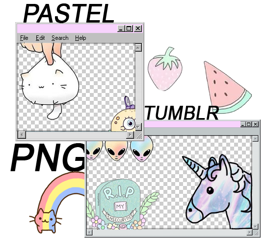 Pastel Tumblr Transparent
