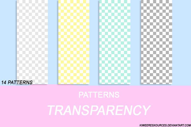 + TRANSPARENCY PATTERNS + by kiweeresxources on DeviantArt