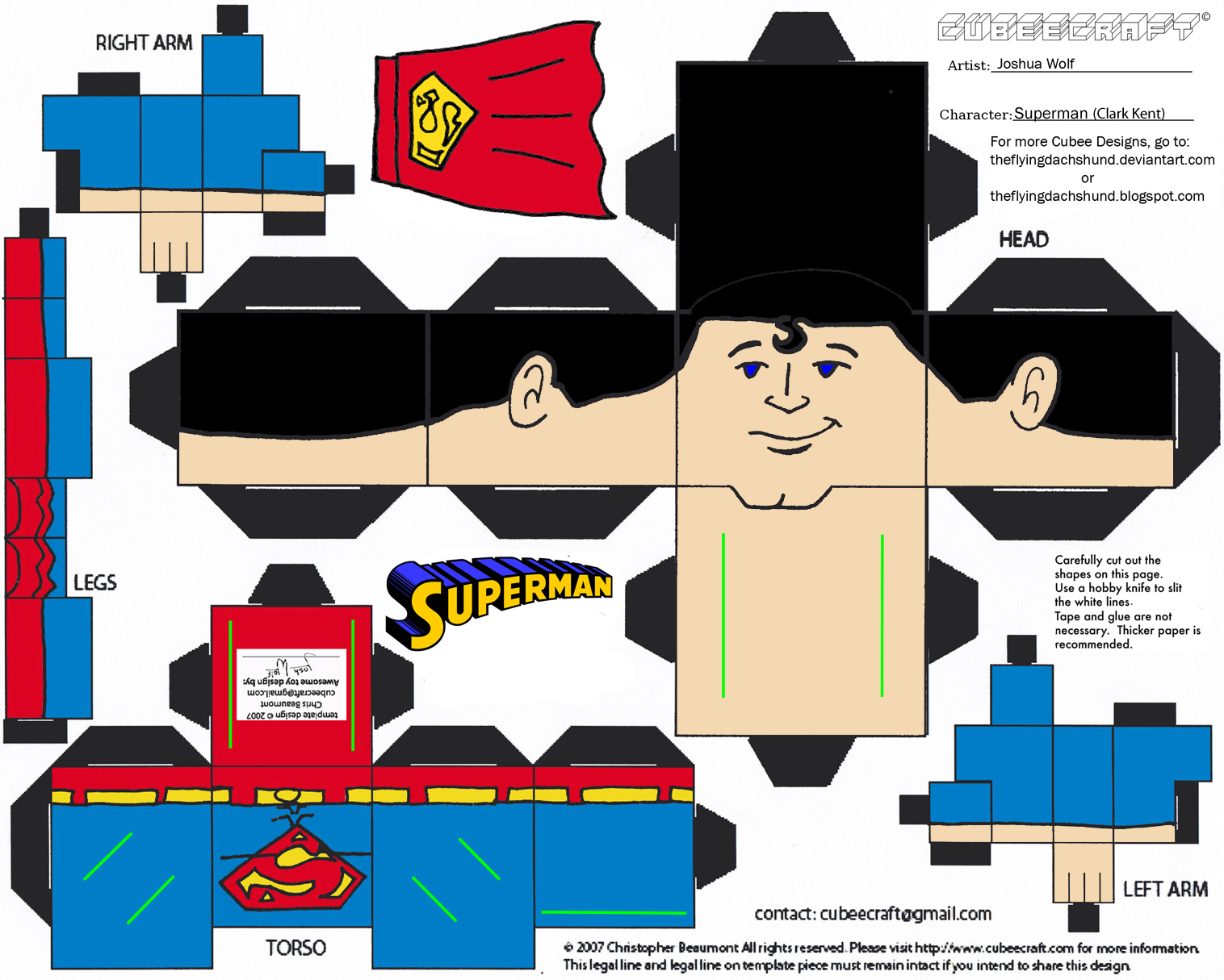 JLA 2: Superman Cubee by TheFlyingDachshund on DeviantArt