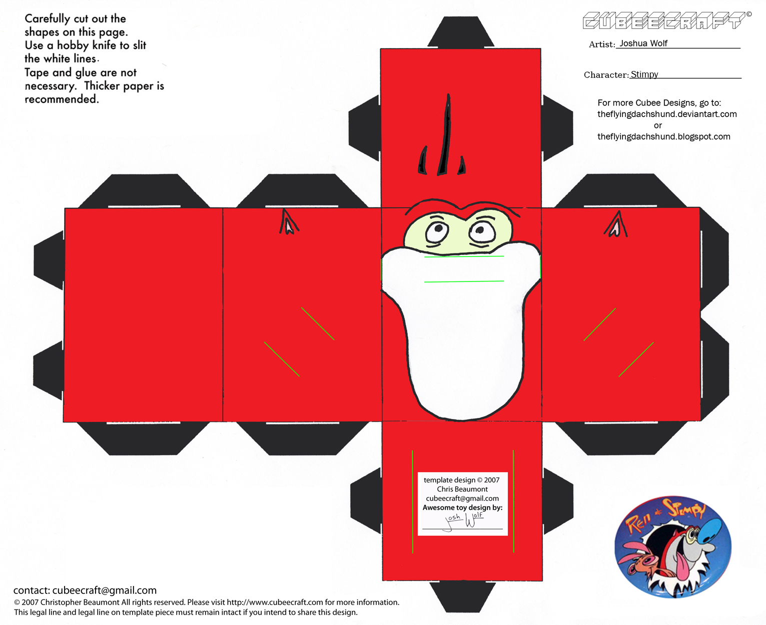 Spumco 1: Stimpy Cubee by TheFlyingDachshund on DeviantArt