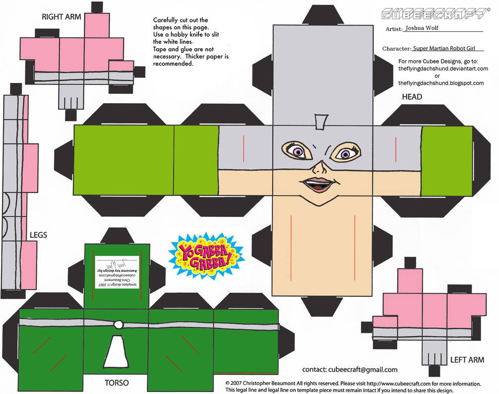 YGG 2: Super Martian Robot Girl Cubee by TheFlyingDachshund on DeviantArt