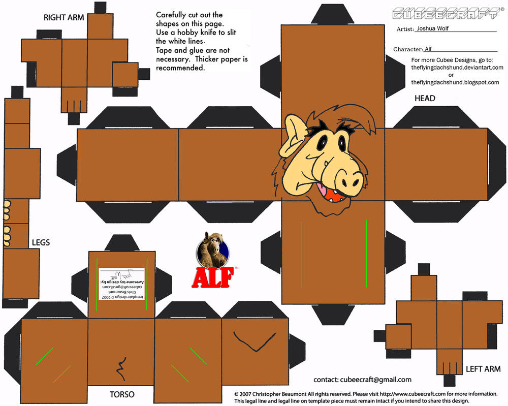 Retro 1: Alf Cubee by TheFlyingDachshund on DeviantArt