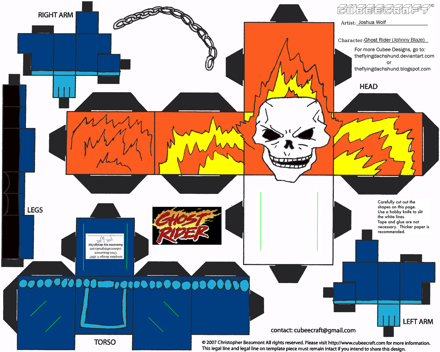 Minecraft Paper Blaze