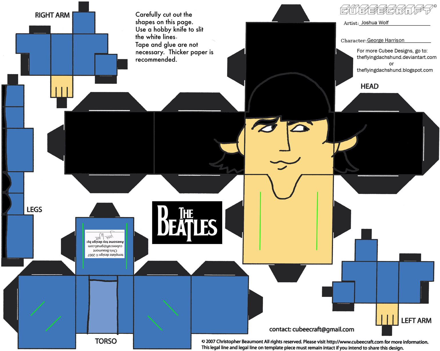 PC: George Harrison Cubee by TheFlyingDachshund on DeviantArt