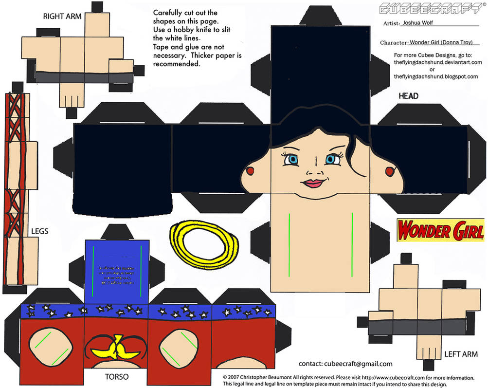 DC SH 9: Wonder Girl Cubee by TheFlyingDachshund on DeviantArt