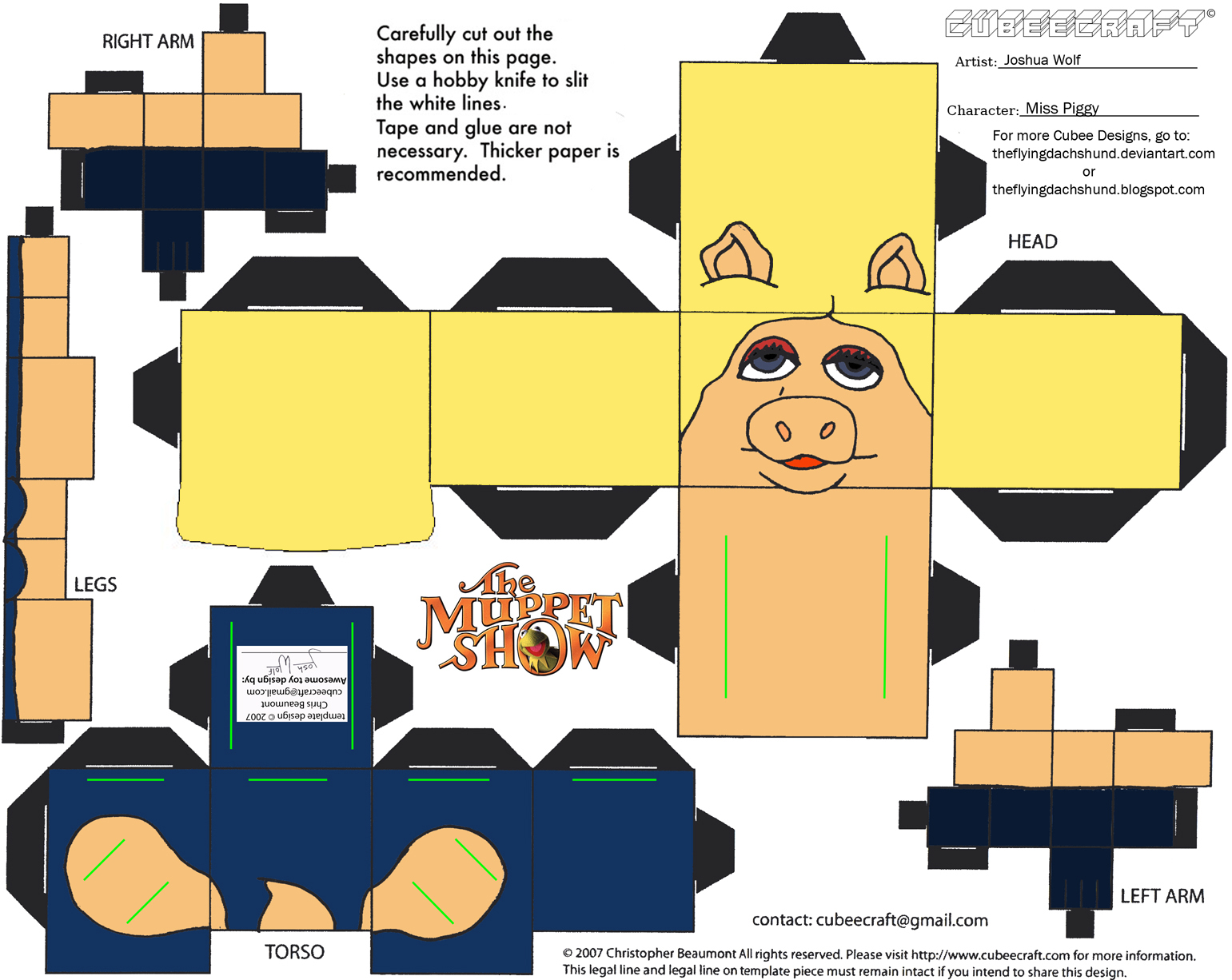 Muppets 1: Miss Piggy Cubee by TheFlyingDachshund on DeviantArt