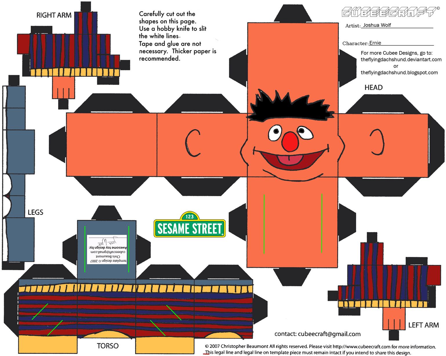 Muppets 8: Ernie Cubee by TheFlyingDachshund on DeviantArt