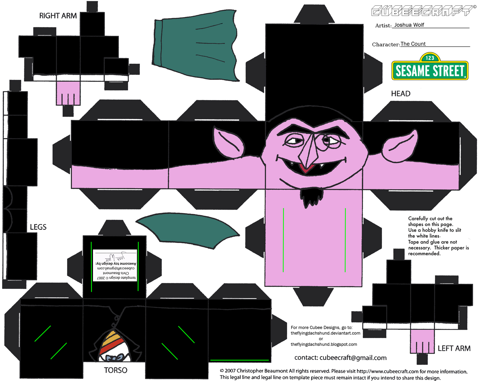 Muppet 9: The Count Cubee by TheFlyingDachshund on DeviantArt