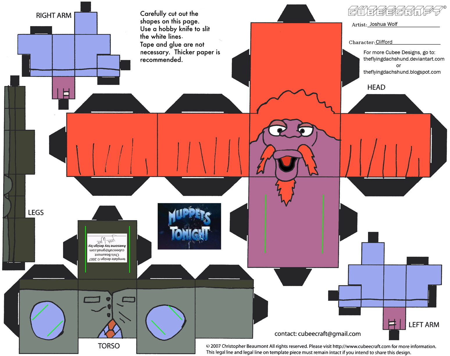 Muppets 17: Clifford Cubee by TheFlyingDachshund on DeviantArt