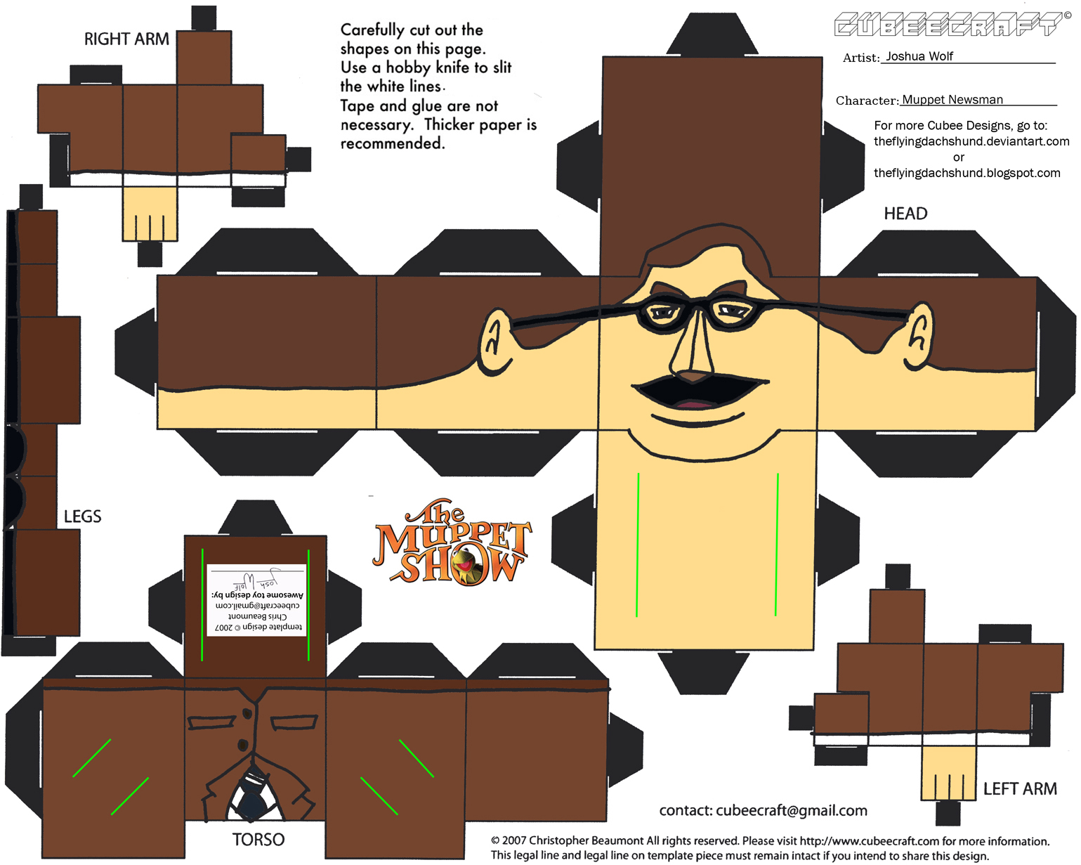 Muppets 17: Muppet Newsman Cubee by TheFlyingDachshund on DeviantArt