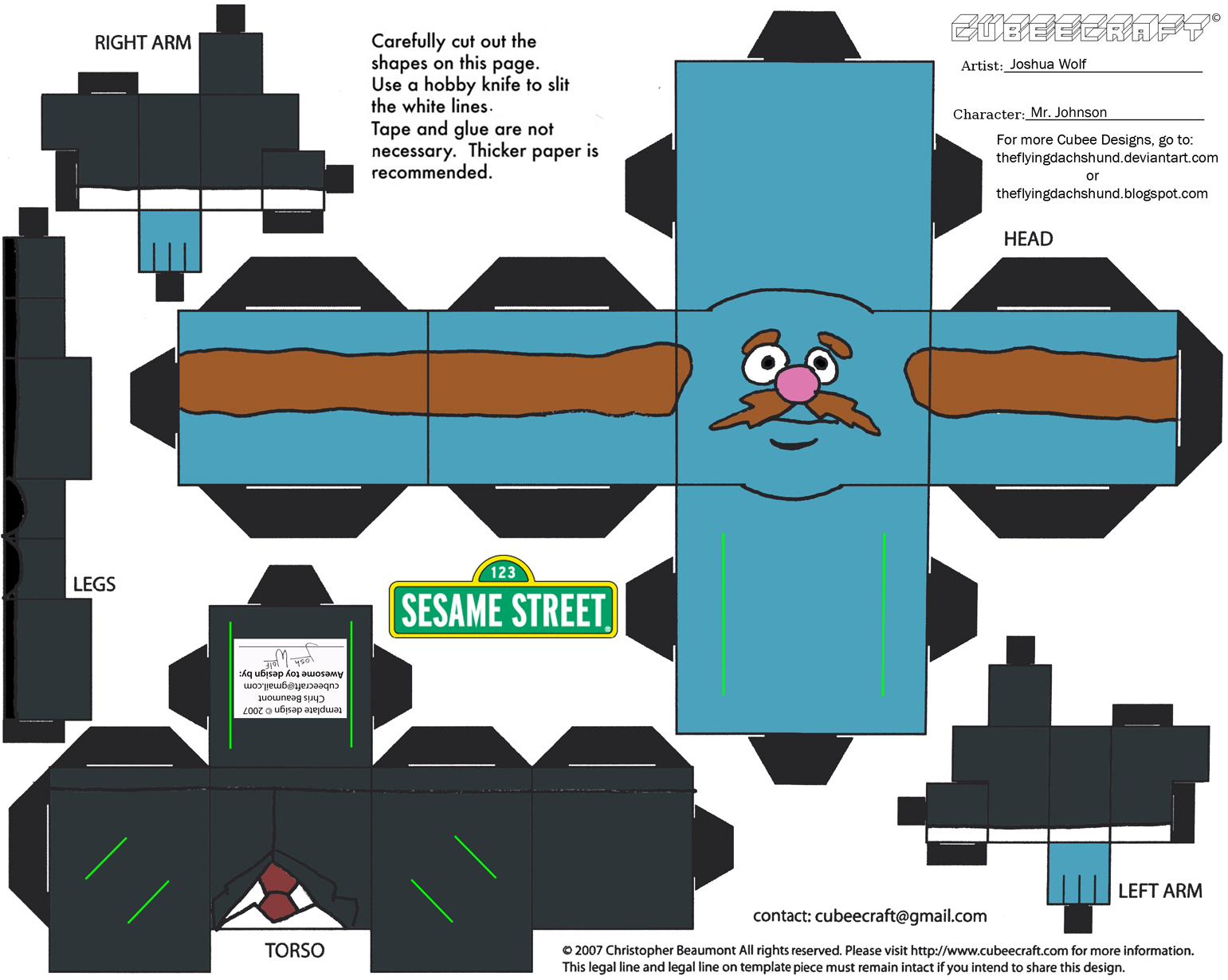 Muppets 19: Mr. Johnson Cubee by TheFlyingDachshund on DeviantArt