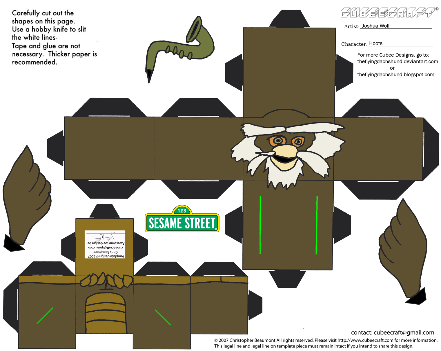 Muppets 20: Hoots Cubee by TheFlyingDachshund on DeviantArt