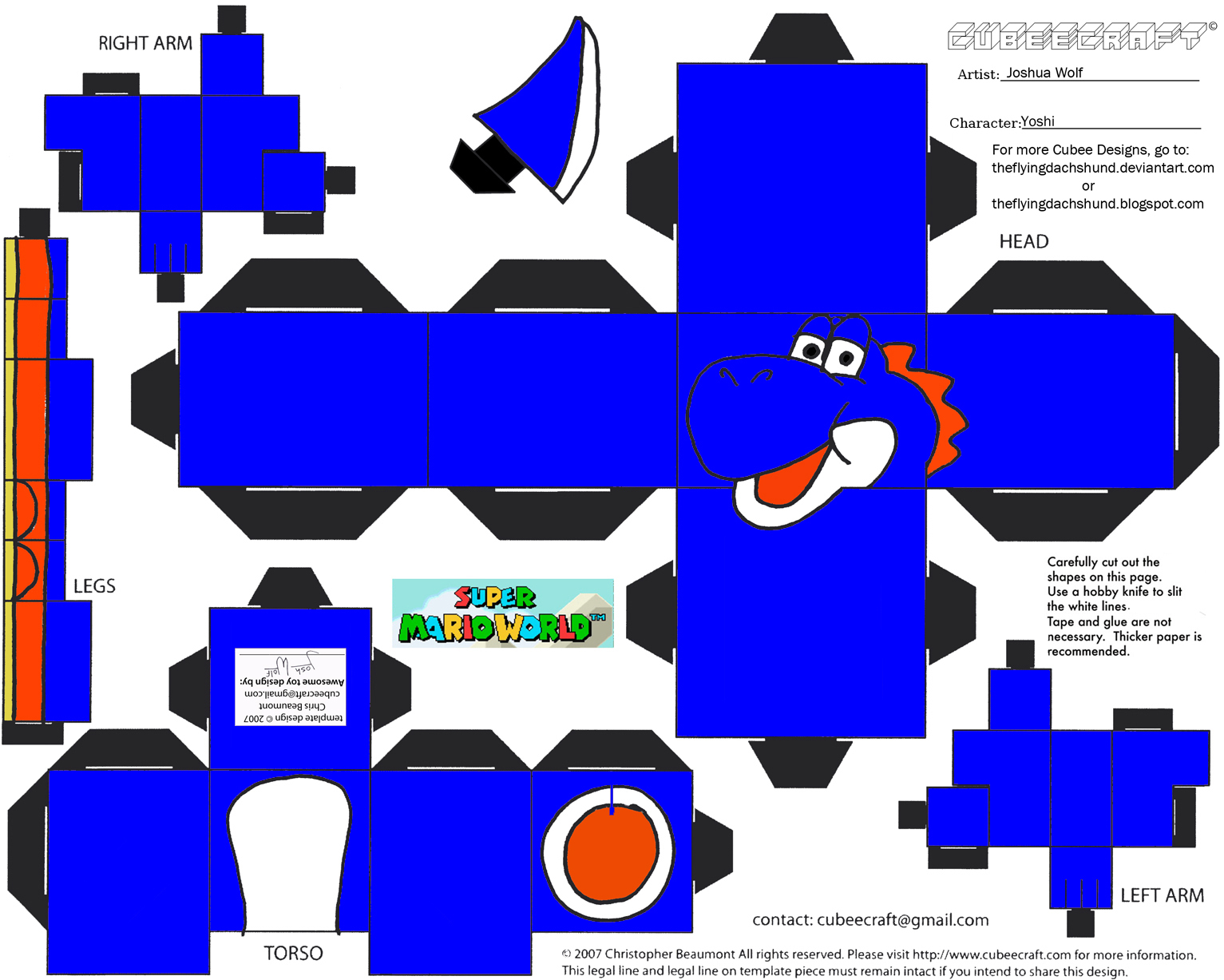 VG 5: Blue Yoshi Cubee by TheFlyingDachshund on DeviantArt