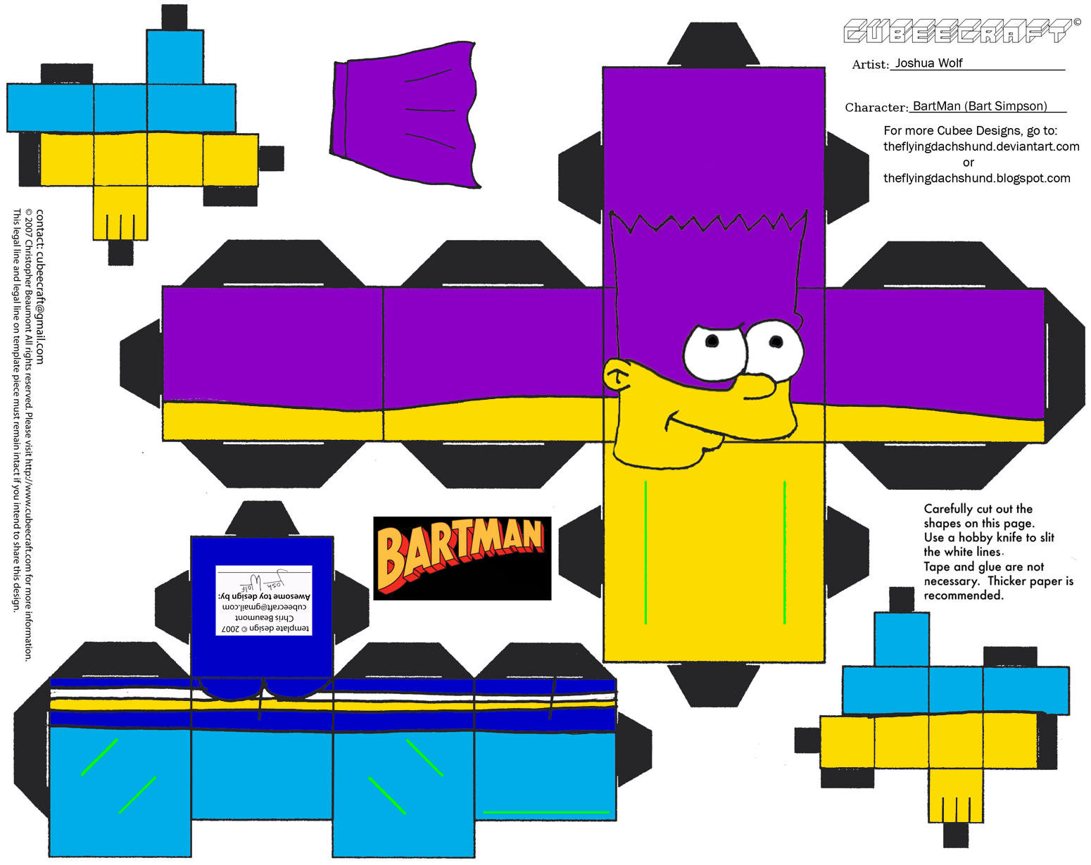 LCBH7: Bartman Cubee by TheFlyingDachshund on DeviantArt