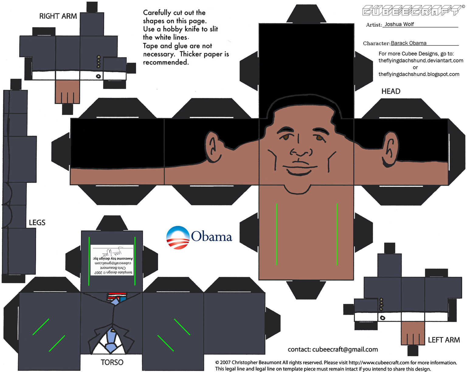 LCBH8: Barack Obama Cubee by TheFlyingDachshund on DeviantArt