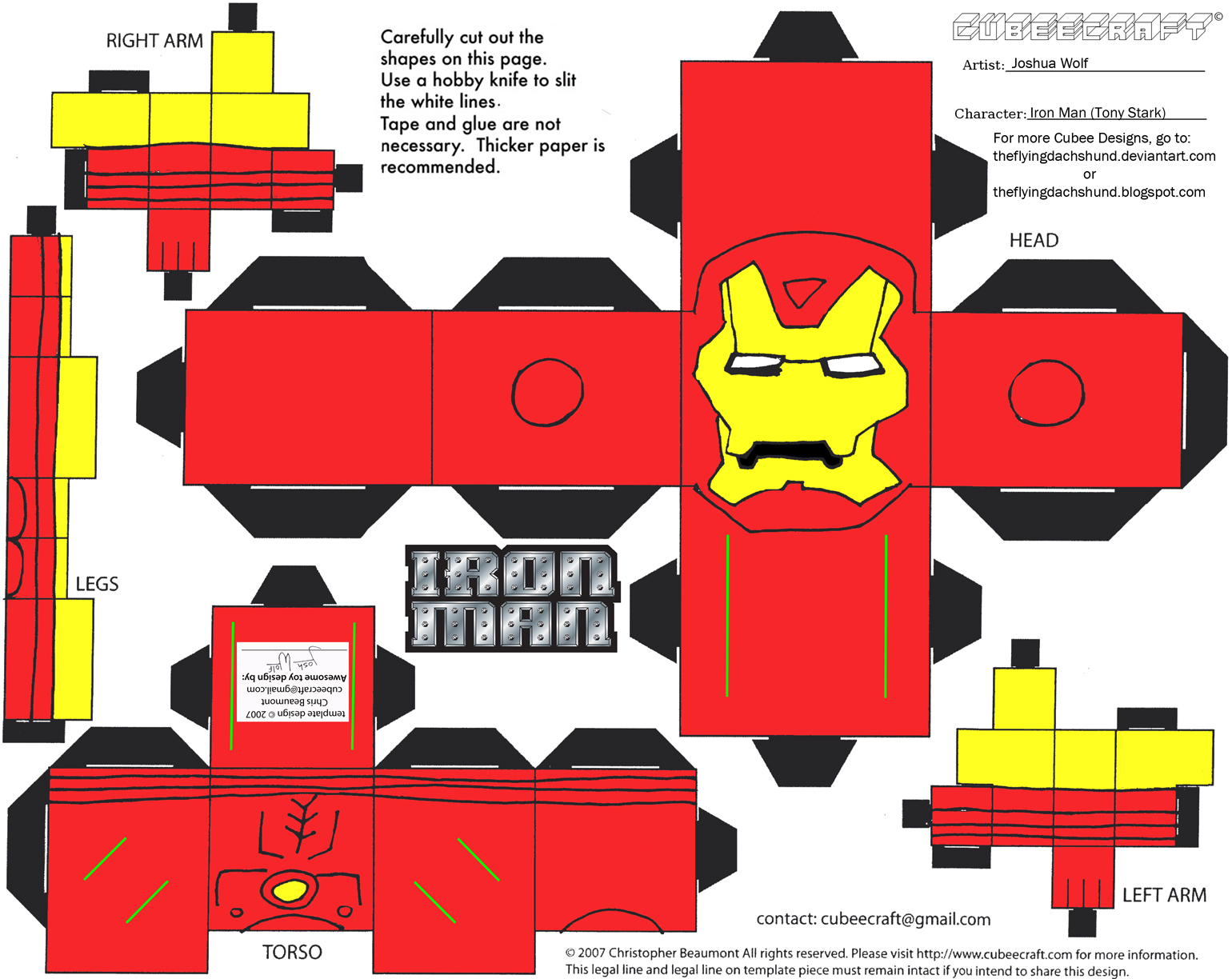 Marvel4: Iron Man Cubee by TheFlyingDachshund on DeviantArt