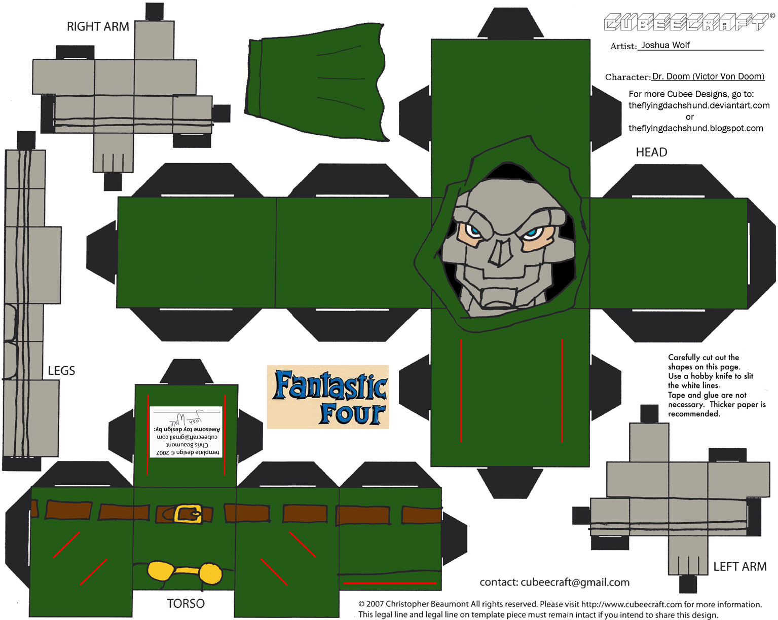 Marvel6: Dr. Doom Cubee by TheFlyingDachshund on DeviantArt