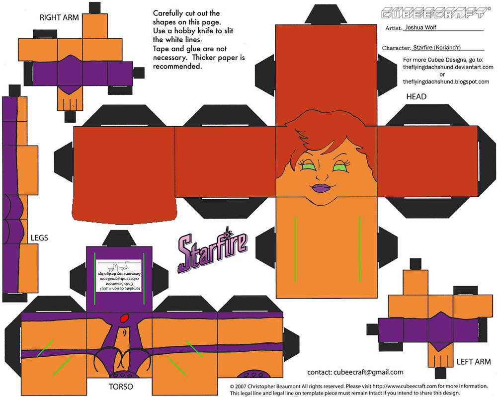 DC SH19: Starfire Cubee by TheFlyingDachshund on DeviantArt