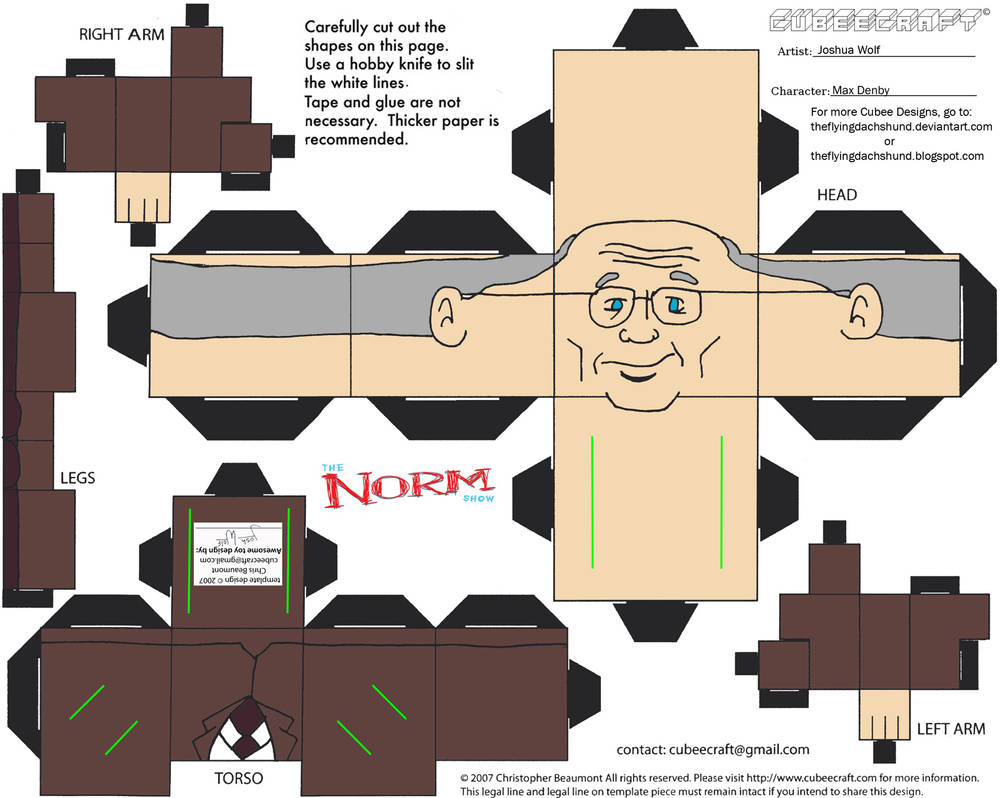 Norm: Max Denby Cubee by TheFlyingDachshund on DeviantArt