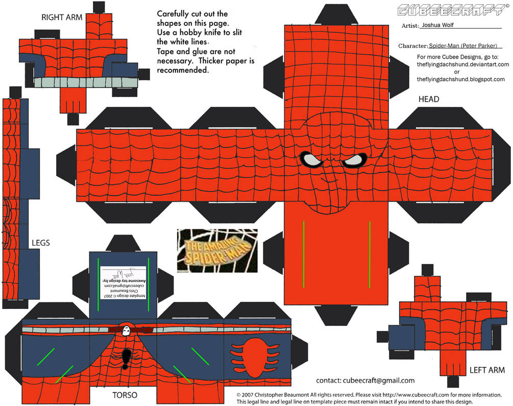Retro3: Spider-Man Cubee by TheFlyingDachshund on DeviantArt