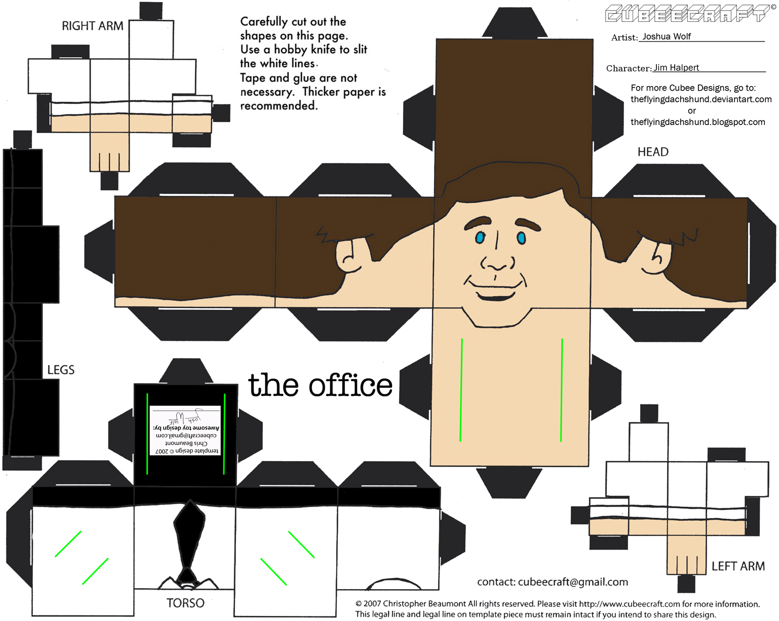 Office: Jim Halpert Cubee by TheFlyingDachshund on DeviantArt