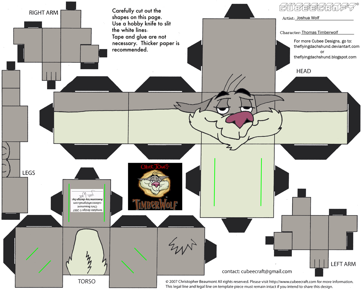 LT1: Thomas Timberwolf Cubee by TheFlyingDachshund on DeviantArt