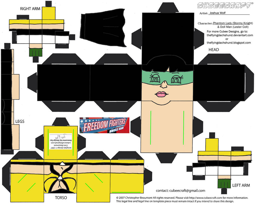 DC SH32: Phantom Lady Cubee by TheFlyingDachshund on DeviantArt