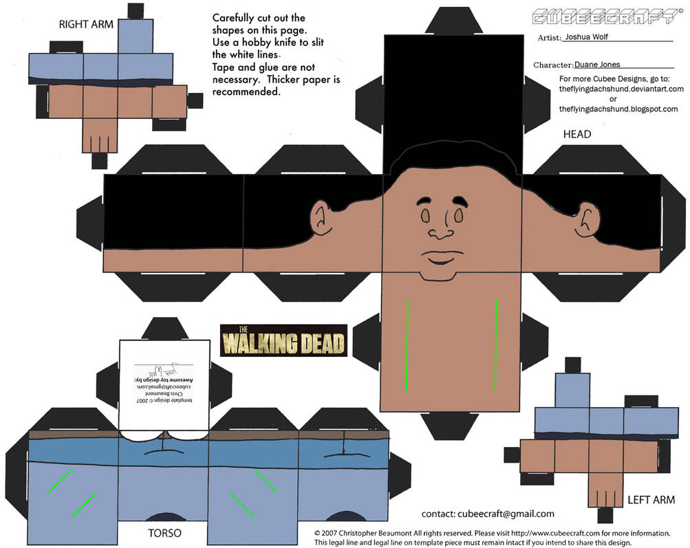 TWD3: Duane Jones Cubee by TheFlyingDachshund on DeviantArt