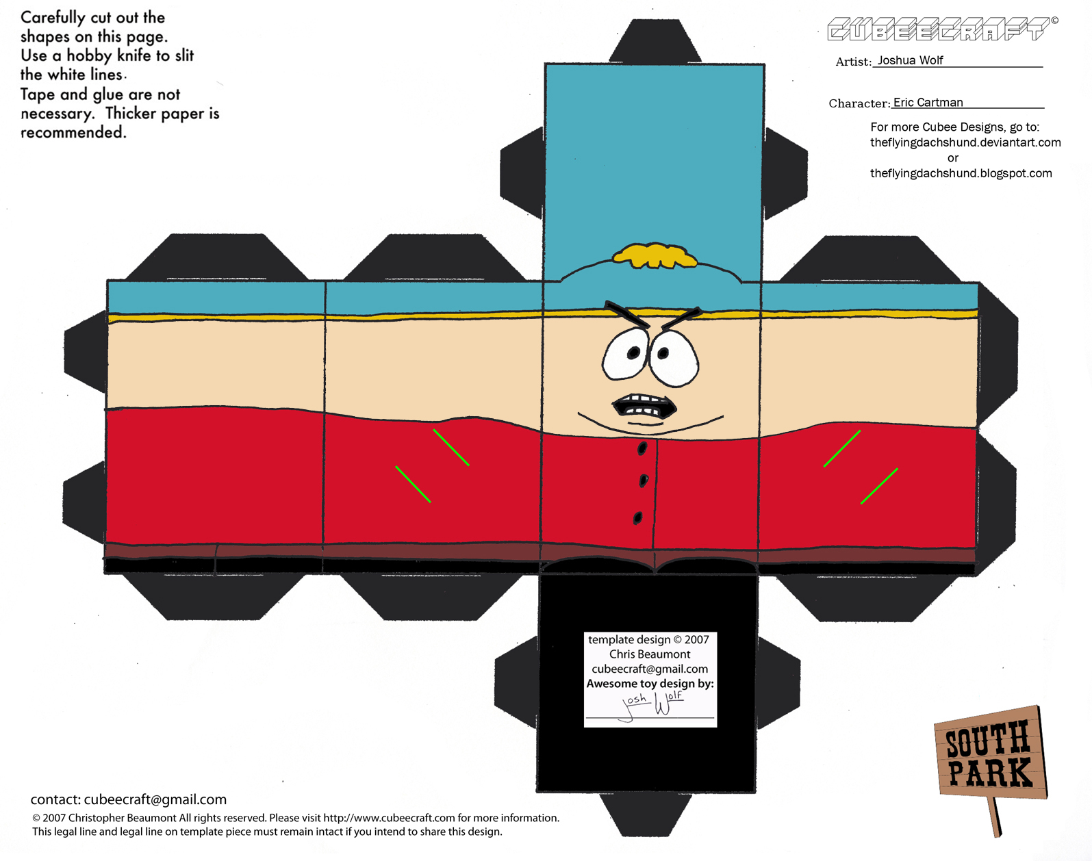 SP1: Eric Cartman Cubee by TheFlyingDachshund on DeviantArt