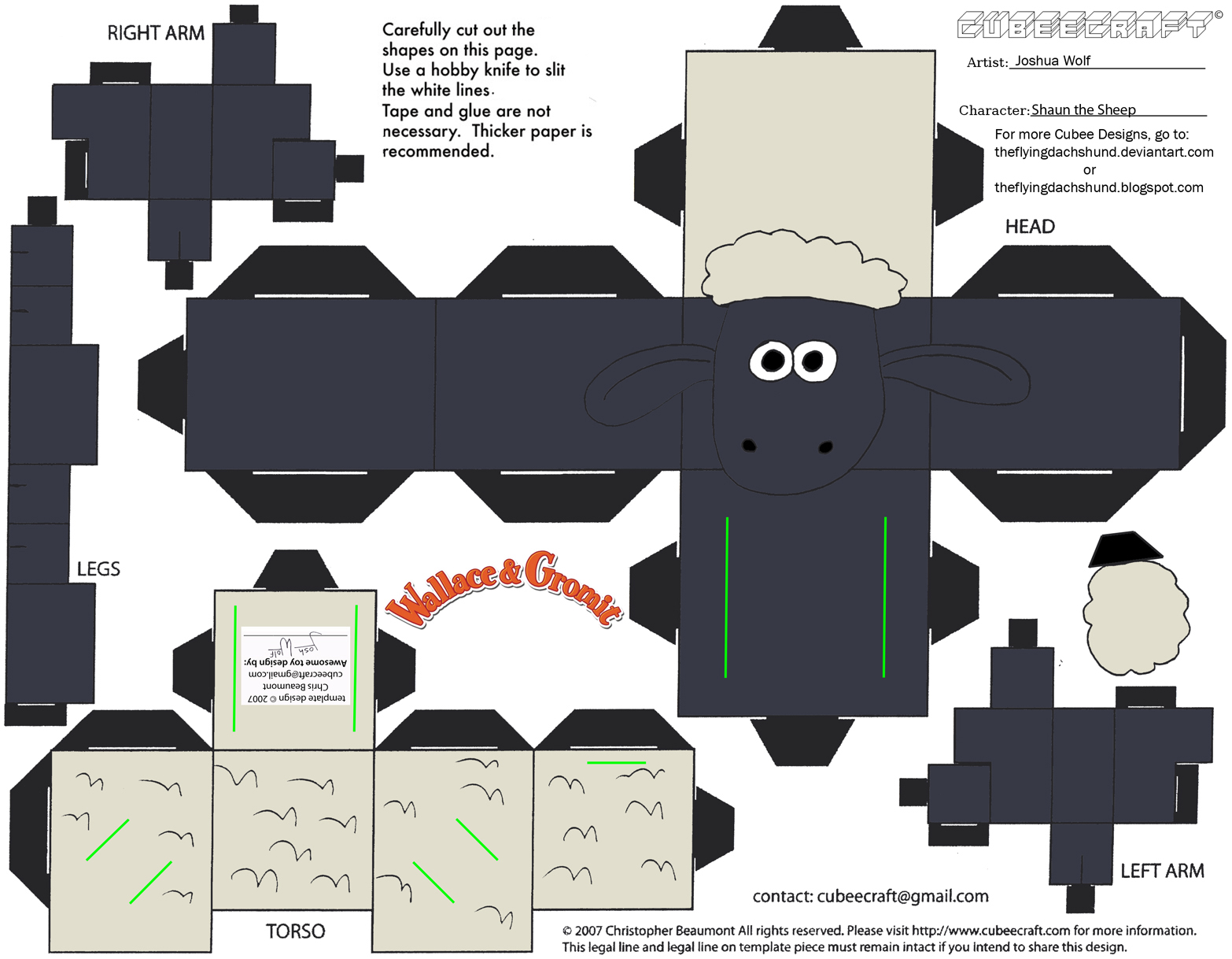 WG: Shaun the Sheep Cubee by TheFlyingDachshund on DeviantArt