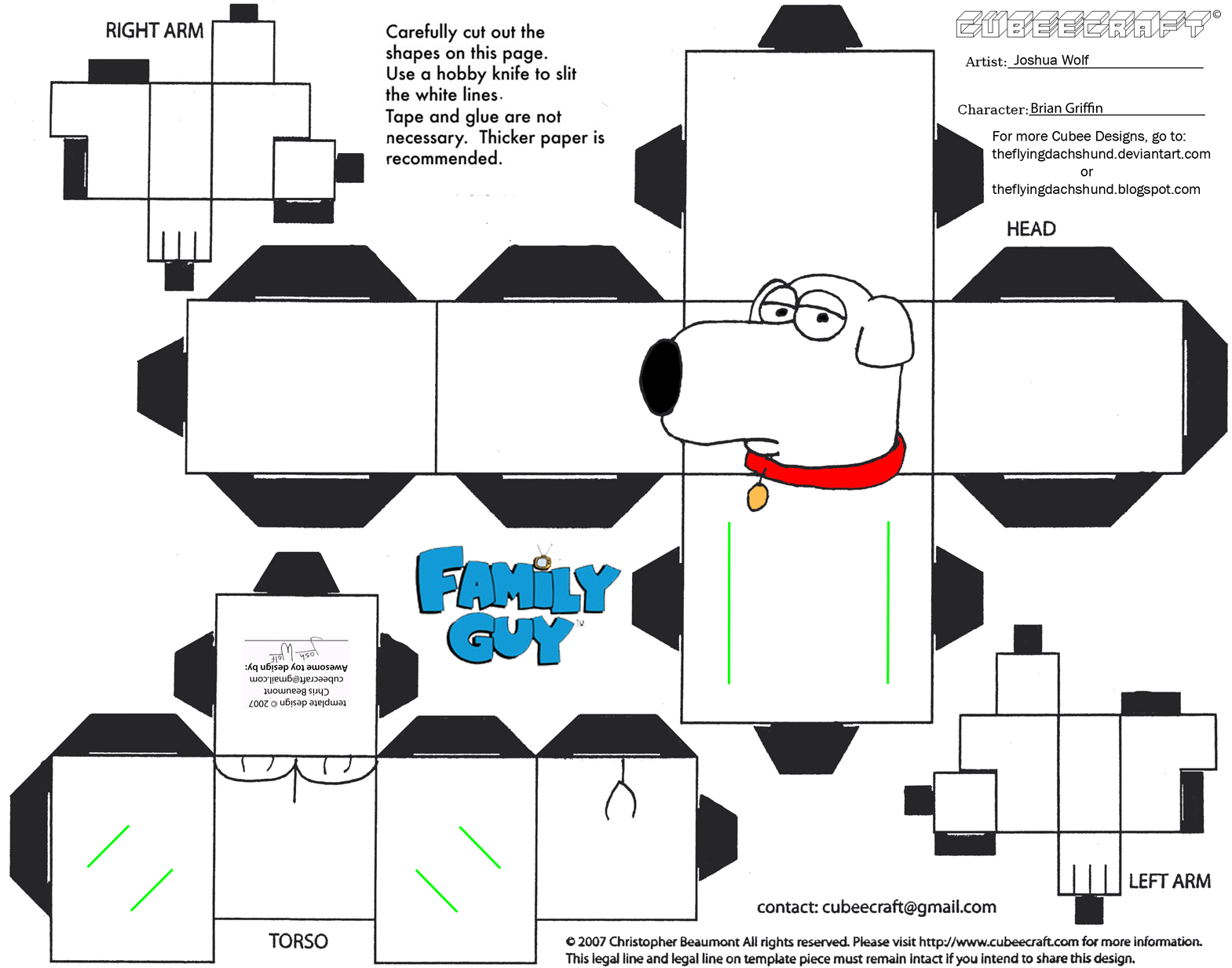 FG2: Brian Griffin Cubee by TheFlyingDachshund on DeviantArt