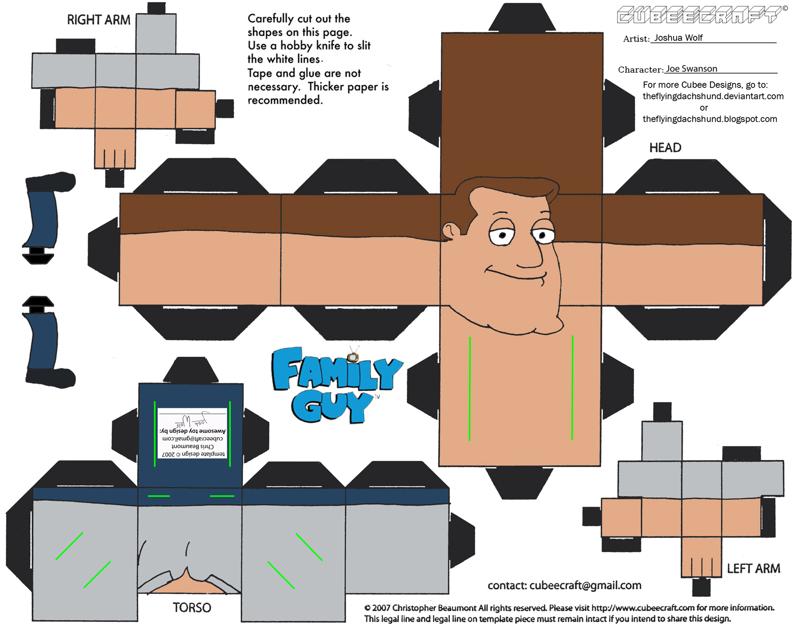 FG2: Joe Swanson Cubee by TheFlyingDachshund on DeviantArt