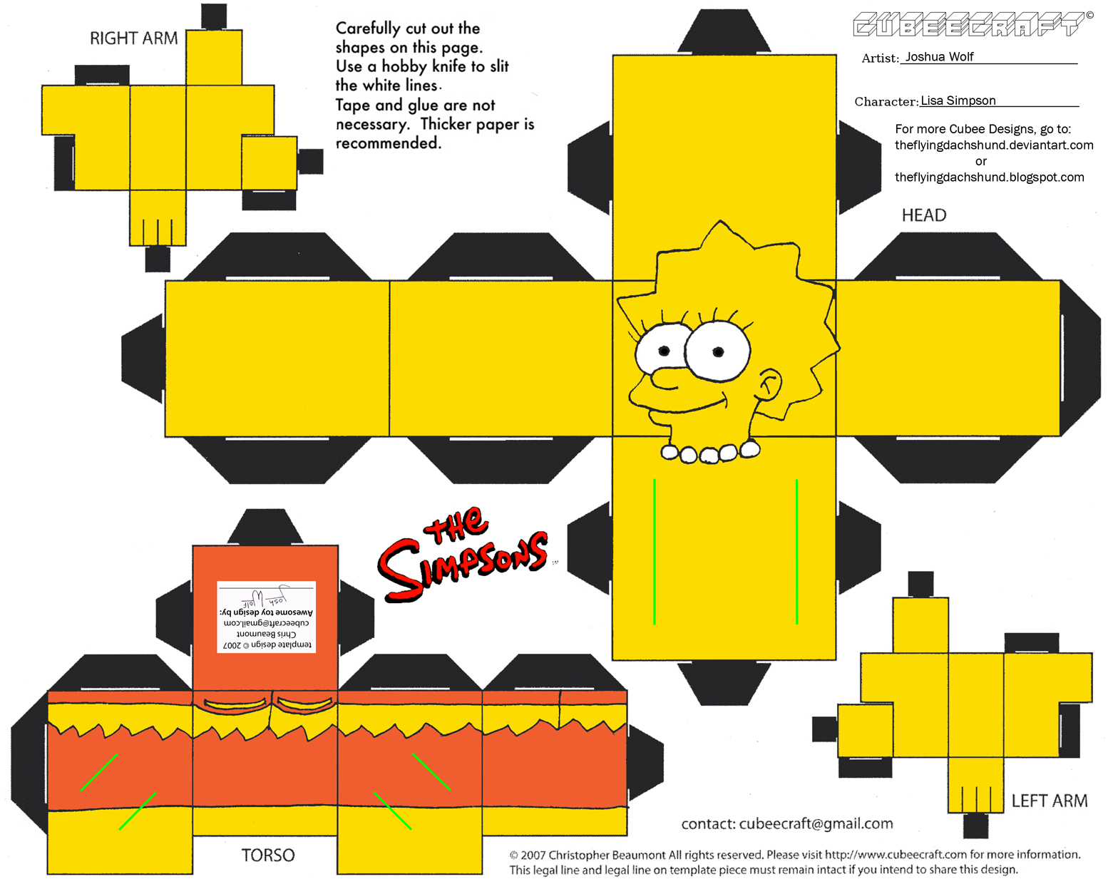 Simpsons1: Lisa Simpson Cubee by TheFlyingDachshund on DeviantArt